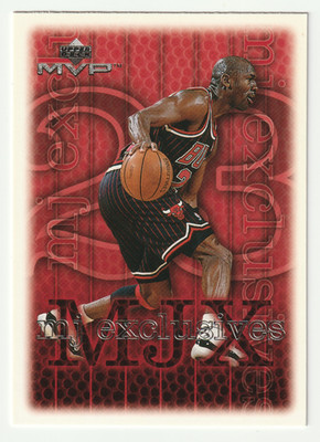 Michael Jordan 181 1999-00 Upper Deck MVP MJ Exclusives Bulls Black 23 ...