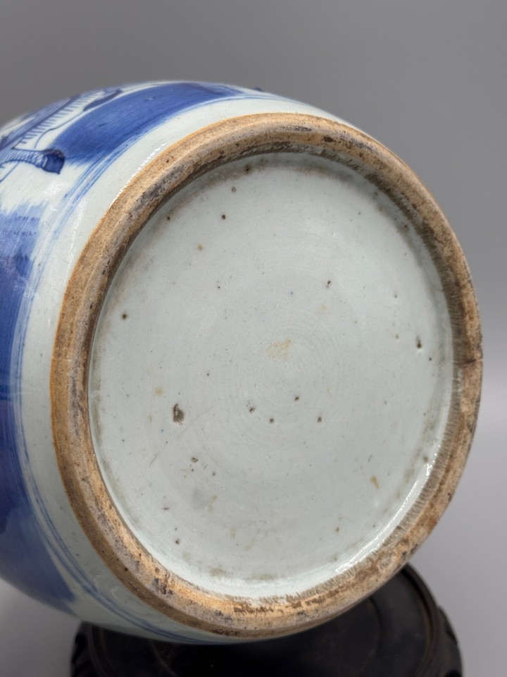 Antique 19th c. Chinese Qing Blue and White "Qilin Sends a Son" Teapot ...