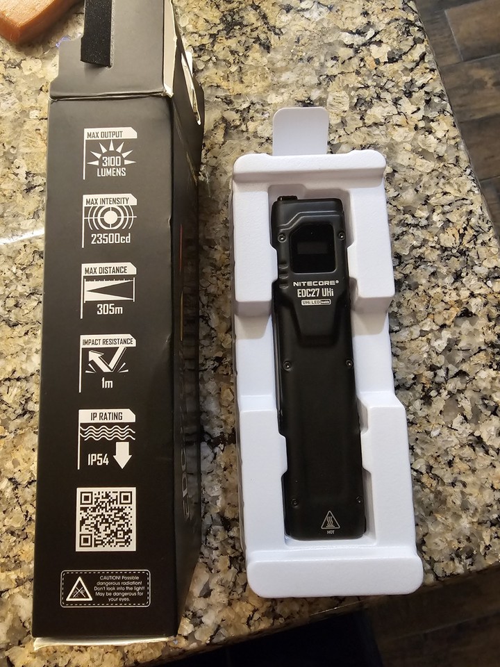 Nitecore ED27 Flashlight, OLED Display, USB-C Rechargable Verified ...