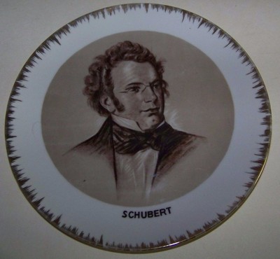 Vintage FRANZ SCHUBERT - COMPOSER - 8-1/4" Lefton plate NL 23148 - ESD ...