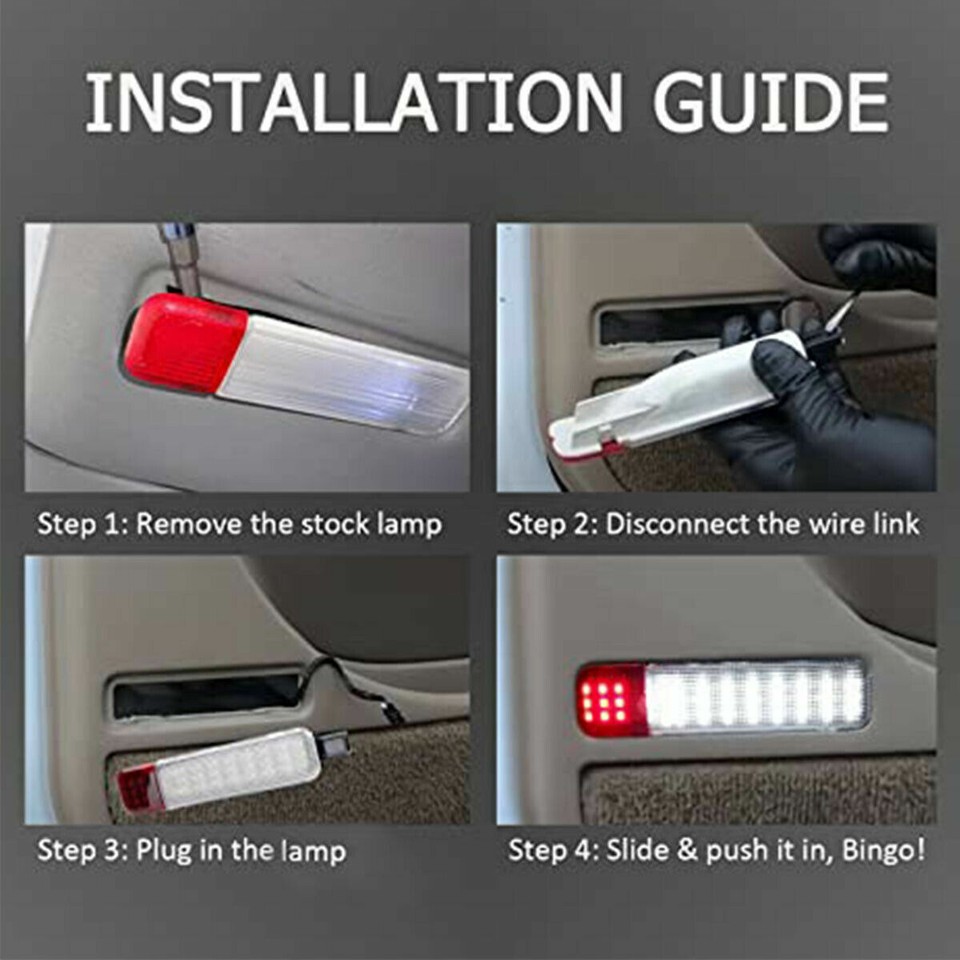 Car Interior Door Panel Courtesy LED Lights For 1999-2006 Chevy ...