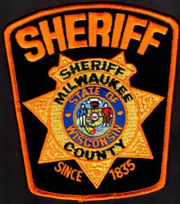 Milwaukee County Wisconsin Sheriff Patch 4-1/4" X 4-7/8" ** Retired ...