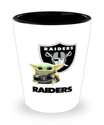 Las Vegas RAIDERS Shot Glass Funny Yoda RAIDERS Football Christmas ...