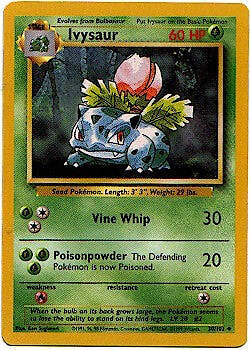 POKEMON BASE SET CARD 30/102 Ivysaur | eBay