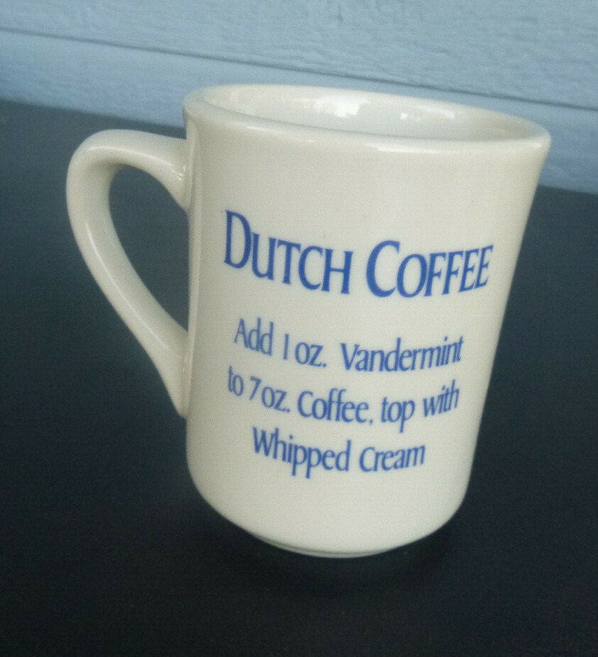 vintage Vandermint Dutch coffee mug cup Liqueur 3 1/2" | eBay