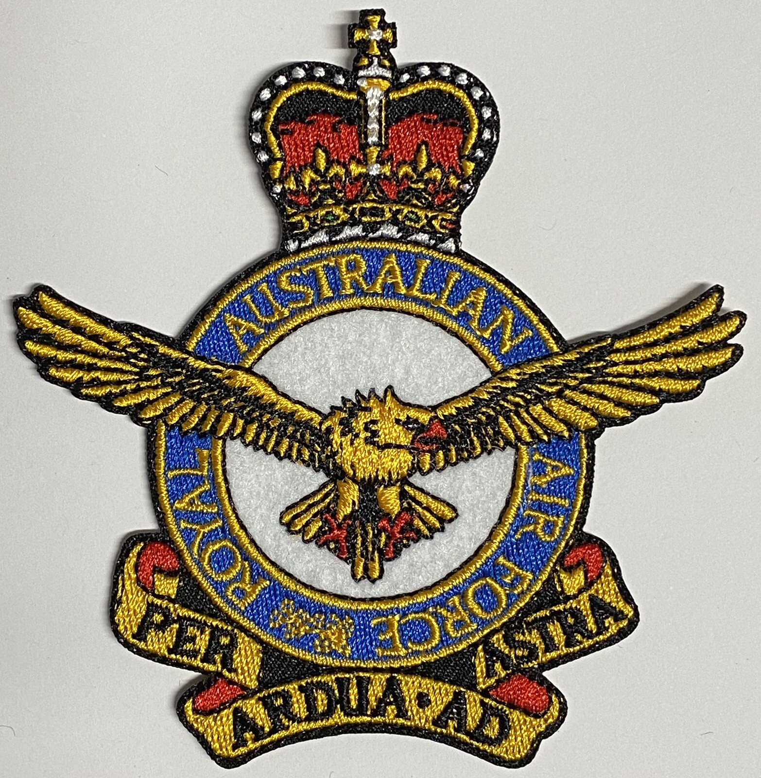 RAAF Crest Royal Australian Air Force Embroidered Patch 90mm x 90mm | eBay