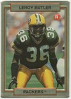 RED042 1990 Action Packed Rookie Update #10 LeRoy Butler RC Green Bay ...