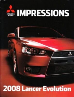 2008 08 Mitsubishi Lancer Evo Evolution brochure MINT | eBay