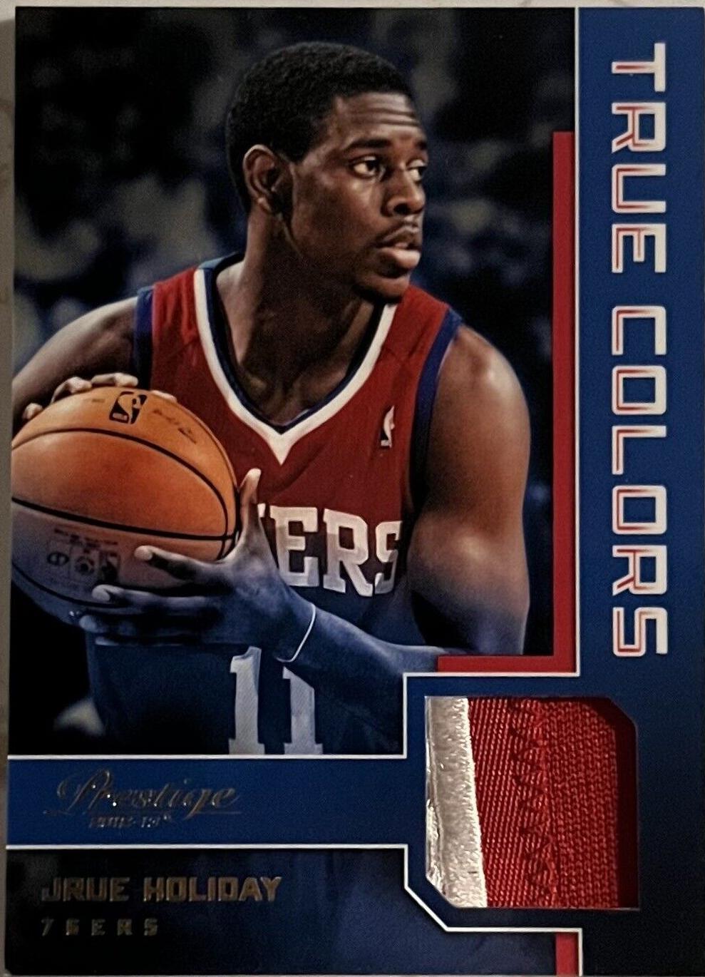 2012-13 Prestige - True Colors Materials Jrue Holiday #27 Prime /25 ...