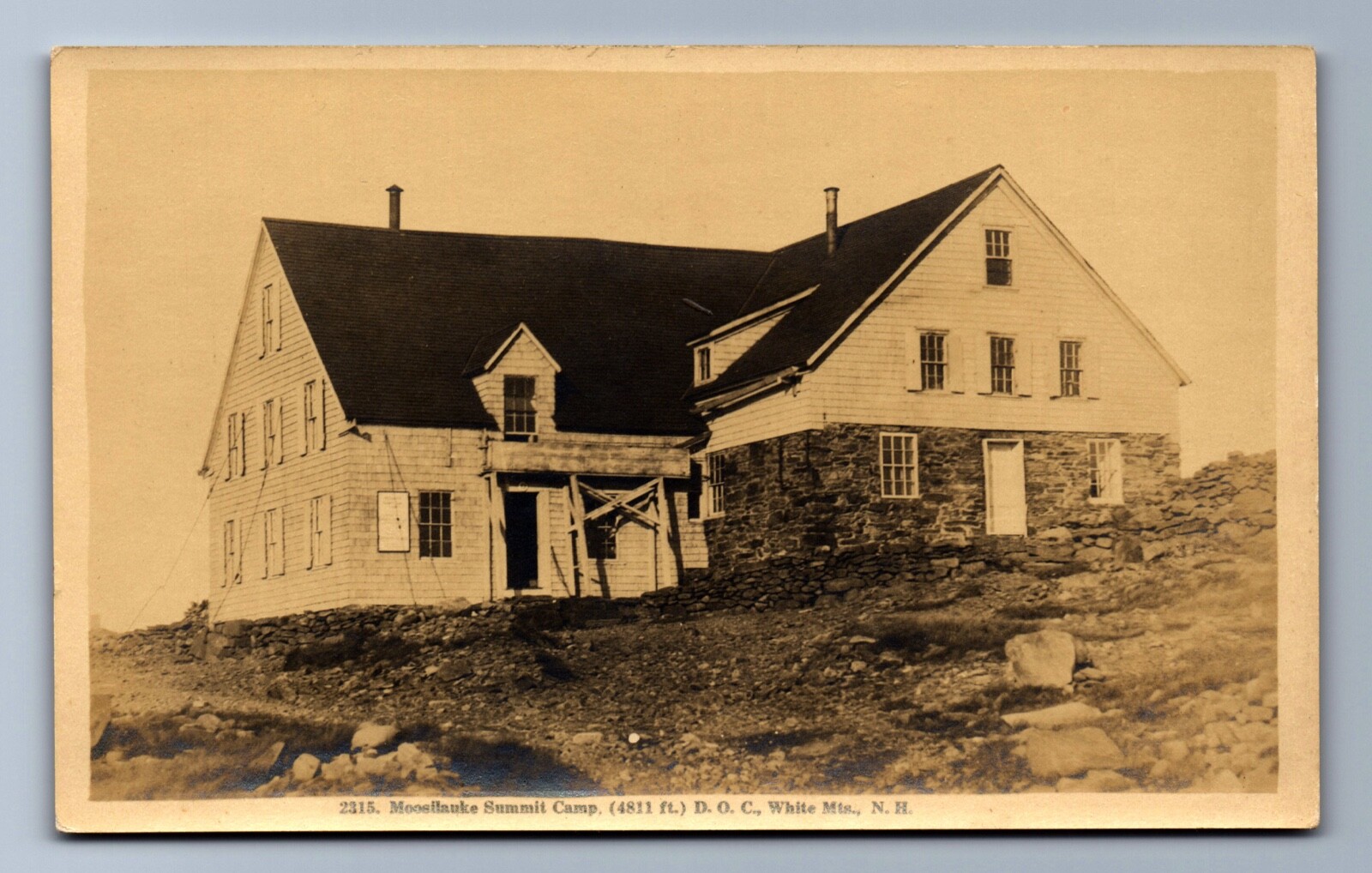 VTG RPPC MOOSILAUKE SUMMIT CAMP, D.O.C. WHITE MOUNTAINS, BENTON, NH ...