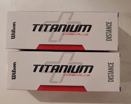2 Packs Of Wilson Titanium Core Plus Distance Golf Balls Box Of 3 NEW ...