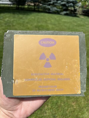 PROMETHIUM 147 SIGN ELEMENT COLLECTION SAMPLE PM-147 VERY RARE GOLD ...