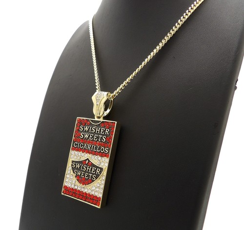 NEW RED SWISHER SWEET PIECE WITH 20" CUBAN CHAIN | eBay
