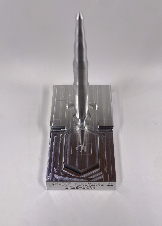 CNC Machined Aluminum Miniature Minuteman ll Missile LGM-30F ICBM ...