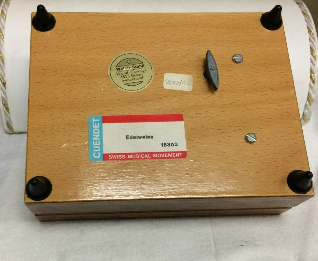 VINTAGE MUSIC JEWELRYBOX WALTER STAHLI WOOD CARVING 15303 | eBay