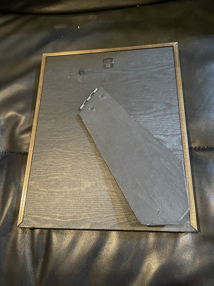 VTG Gold Tone Wood Look Embossed Metal Frame 8”x10” | eBay