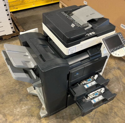 KONICA MINOLTA BIZHUB 363 B&W Copier Printer Scanner with FS-527 FK-508 ...
