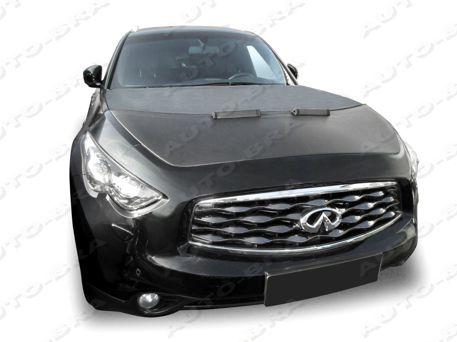 CARBON LOOK CAR HOOD BONNET BRA fit Infiniti FX - QX70 since 2008 NOSE ...
