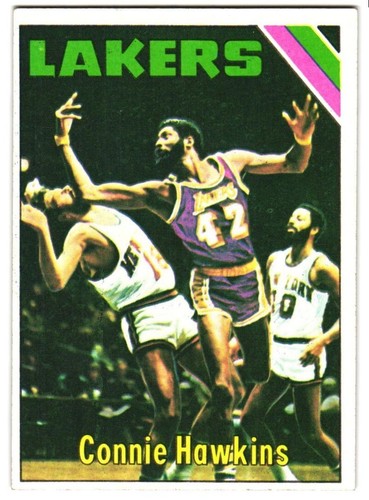 1975-76 Topps Basketball #195 Connie Hawkins Los Angeles Lakers - Ex+ ...
