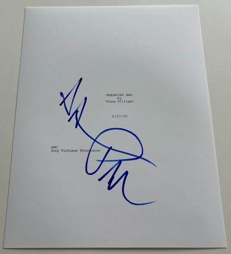 AARON PAUL SIGNED AUTOGRAPH BREAKING BAD 58 PG PILOT SCRIPT w/PROOF ...