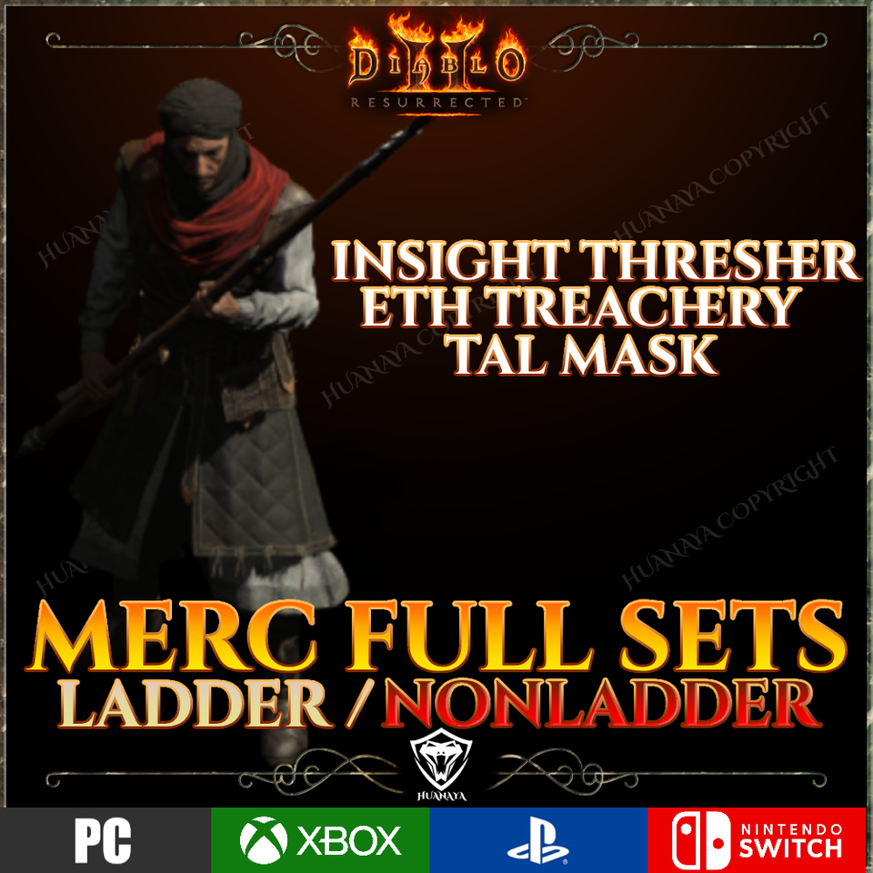 D2R MERCENARY FULL GEAR DIABLO 2 RESURRECTED ROTW WARLOCK ROTW XBOX PS ...