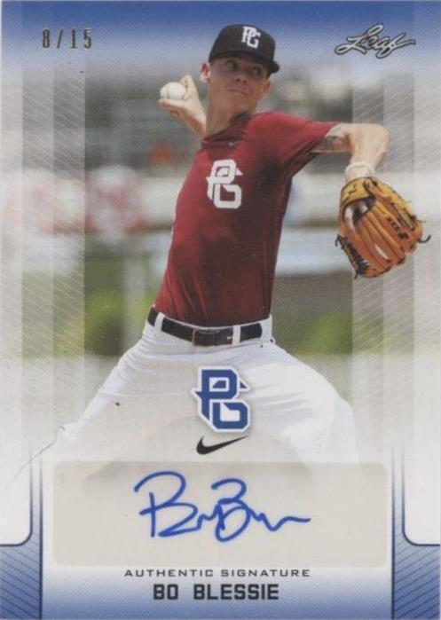 2017 Leaf Perfect Game National Showcase - Bo Blessie #BA-BB2 Blue /15 ...