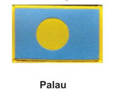 PALAU FLAG EMBROIDERED PATCH - IRON-ON - NEW 2.5 x 3.5" FREE SHIPPING | eBay