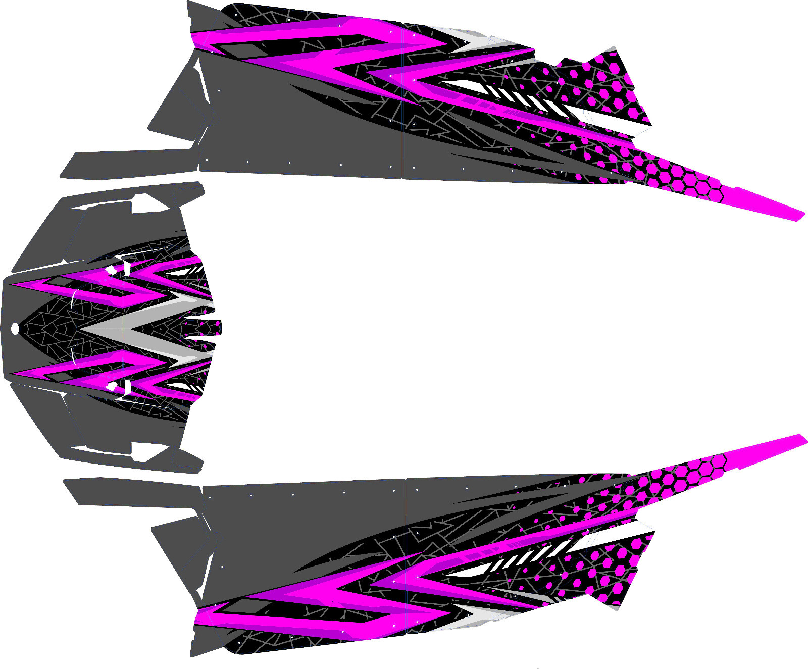 2013-2023 Polaris 4 RZR 1000 xp Design D80 Decal Graphic Kit Wraps UTV ...