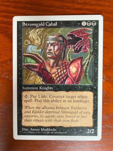 MTG Stromgald Cabal CARD SINGLE USED EXCELLENT CONDITION SEE PHOTOS | eBay