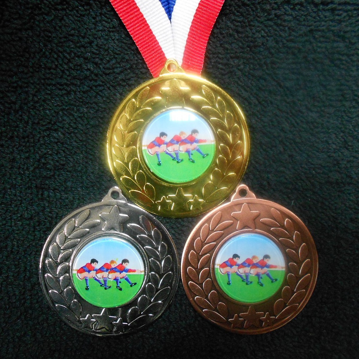 Tug Of War Medal & Ribbon Engraved School Club Pub Sports Day Award ...
