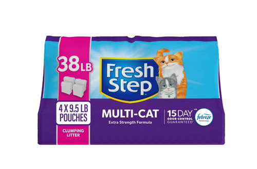 Fresh Step Multi-Cat Scented Clumping Cat Litter with the Power of ...