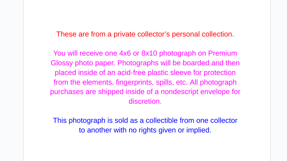 Beautiful Woman Glossy 4x6 or 8x10 Photograph Fine Art Model Risque ...