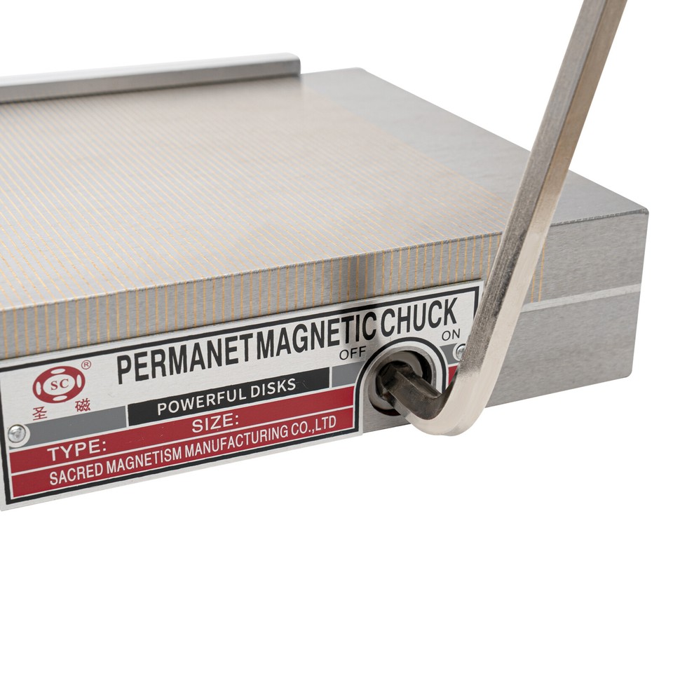 6x16 Inch Fine Pole Magnetic Chuck Machining Workholding Permanent Mag ...