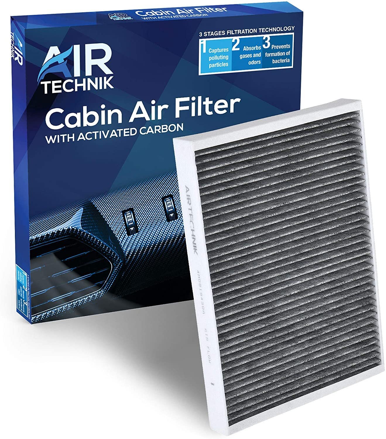 AirTechnik 4M0-819-439A Cabin Air Filter w/Activated Carbon | Fits 2017 ...