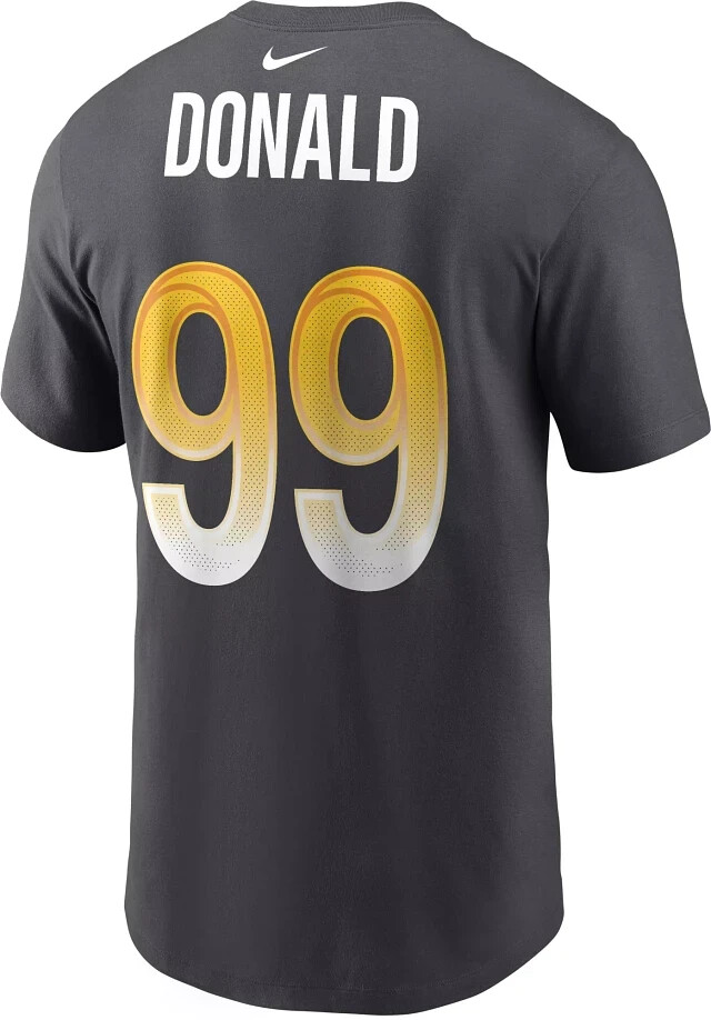 Nike NFL Men's Los Angeles Rams Aaron Donald #99 T-Shirt Gray Different ...