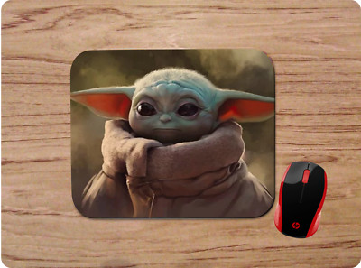 GROGU BABY YODA CUSTOM MOUSE PAD NEOPRENE NON-SLIP PERFECT GIFT STAR ...