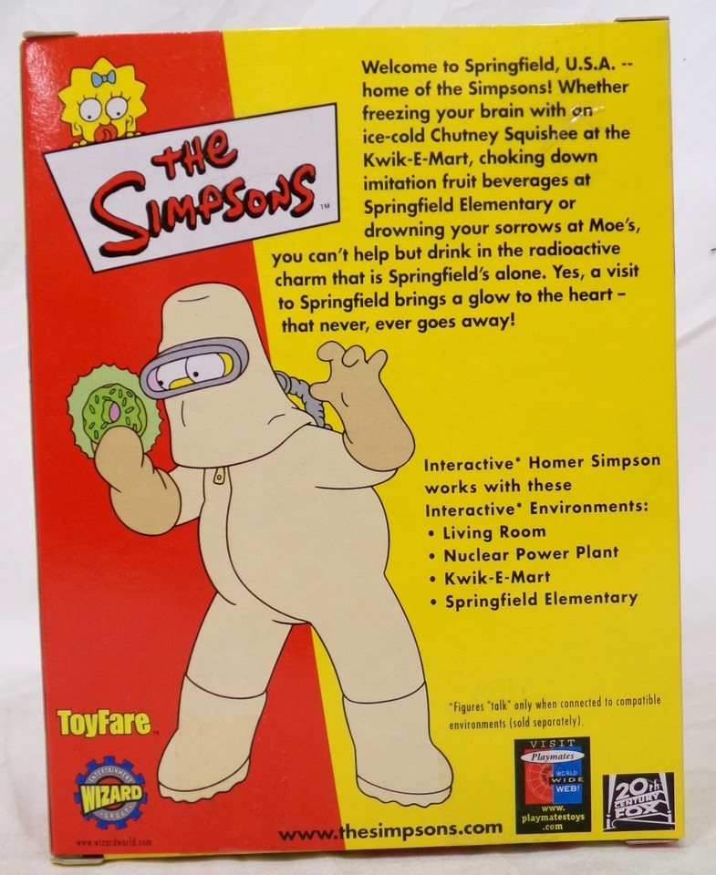 Playmates Simpsons World of Springfield Toyfare Radioactive Homer ...