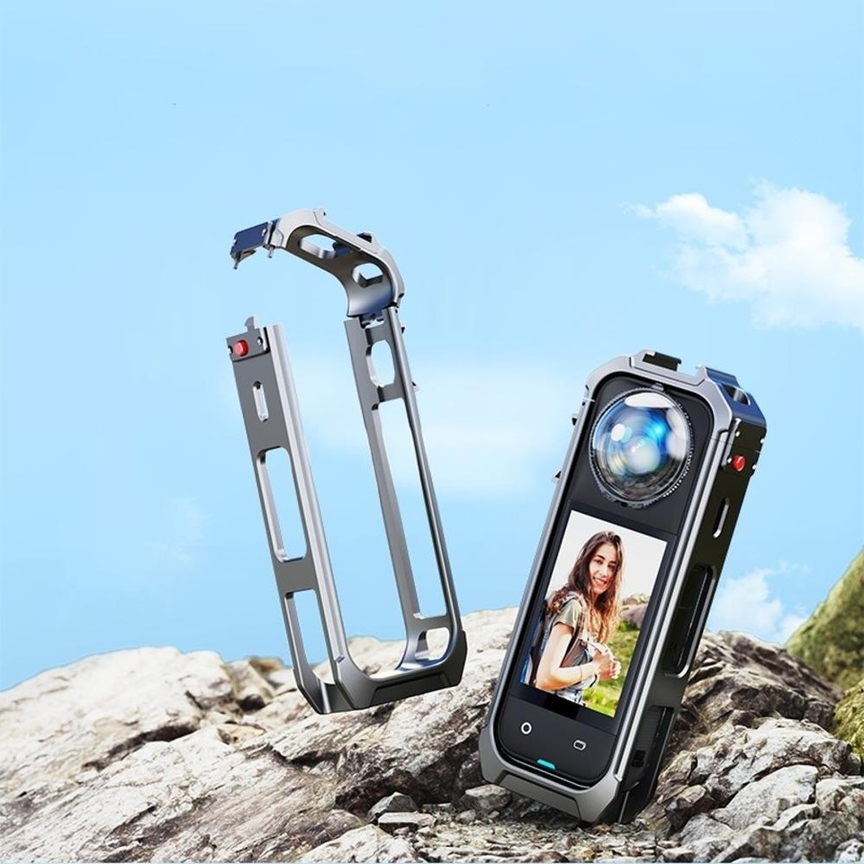 For Insta360 X5 Metal Frame Protective Bezel Case Cover Rabbit Cage ...