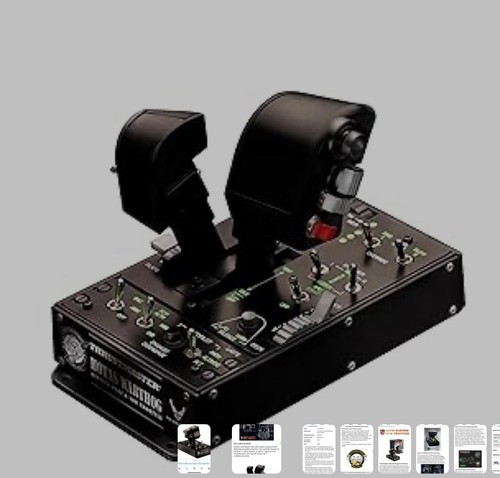 New Thrustmaster HOTAS Warthog Dual Throttles Flight Sim make offer ...