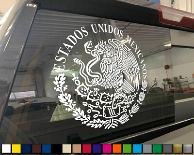 ESTADOS UNIDOS MEXICANOS Vinyl Decal Sticker Mexico Eagle Aguila Flag ...