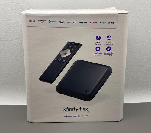 Xfinity Flex TV Stream Box Streaming 4K w/ Remote Control New Sealed | eBay