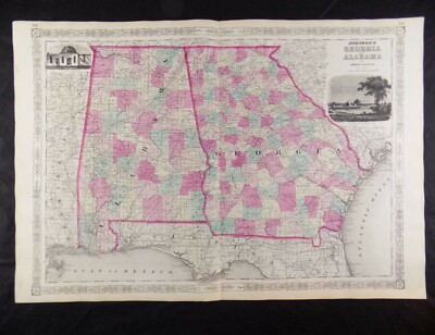 Entire US - Civil War Atlas Map