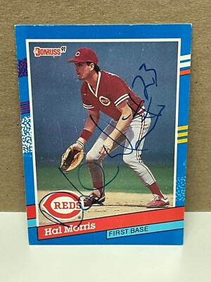HAL MORRIS CINCINNATI REDS 1991 DONRUSS Signed Autographed Card | eBay