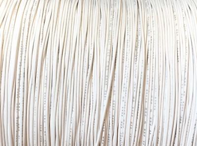 WHITE 22 AWG Gauge Stranded Hook Up Wire Kit 100 FT REEL UL1007 300 ...