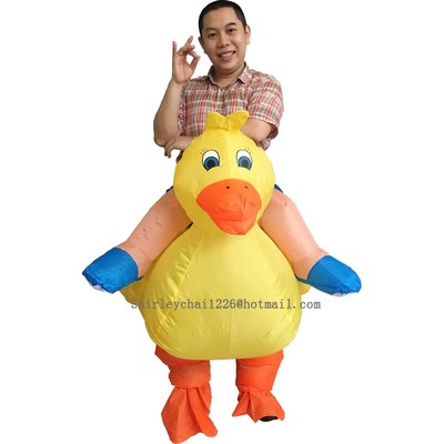 Halloween Inflatable Duck Costume for Adult Yellow Color Cosplay ...