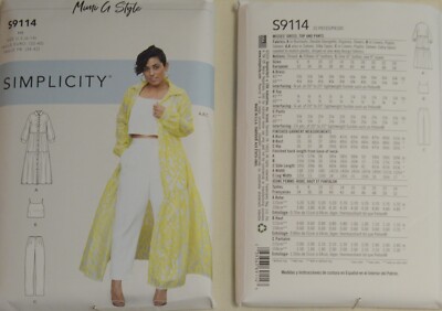 Simplicity - 9114 - Mimi G - Misses' Dress, Top and Pants | eBay