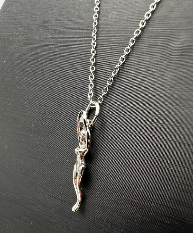 Sterling Silver SWIMMER Charm Necklace Pendant | eBay