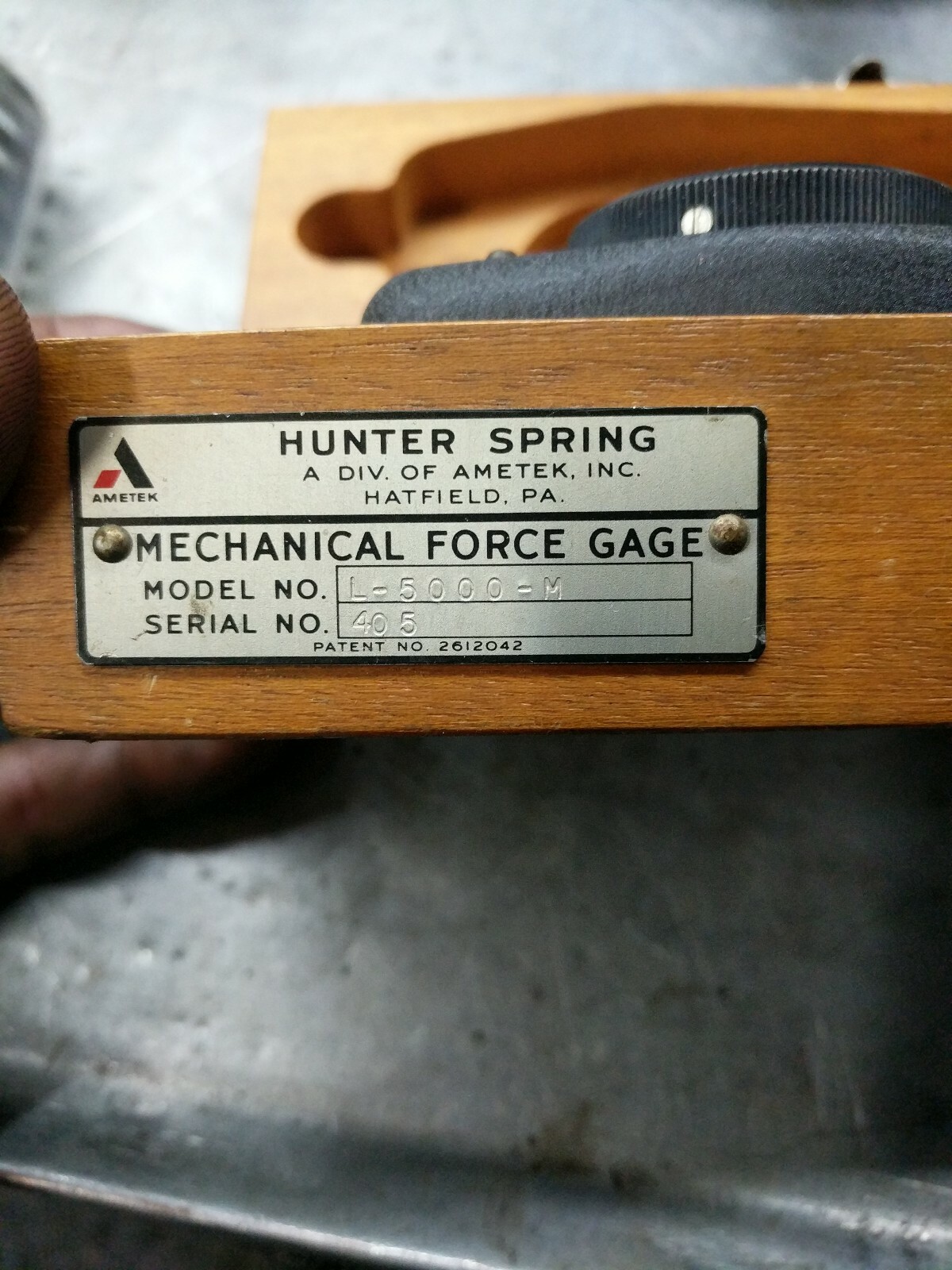 Ametek Hunter spring mechanical force gage | eBay