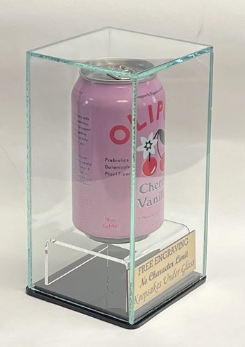 Beer - Soda 12oz Can Personalized Glass Display Case with Riser Base | eBay