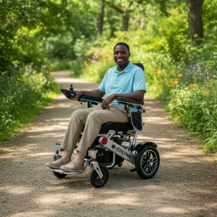 Edlynn Elite Ryder LX Power Wheelchair (Black) - Auto Folding | eBay
